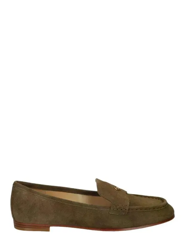 Michael Kors Jennings Logo-plaque Suede Loafers - Green