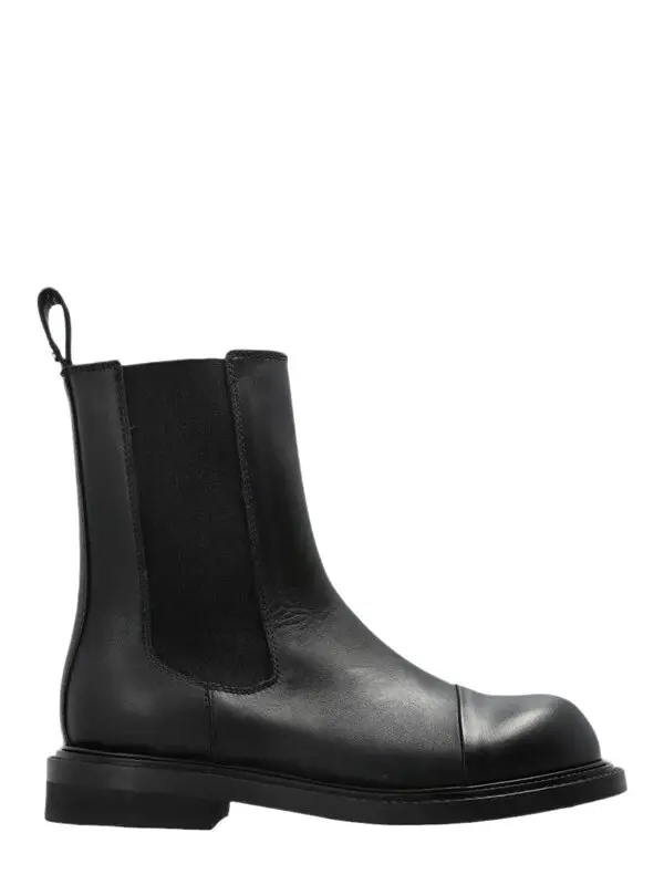 Moschino Leather Chelsea Boots - Black