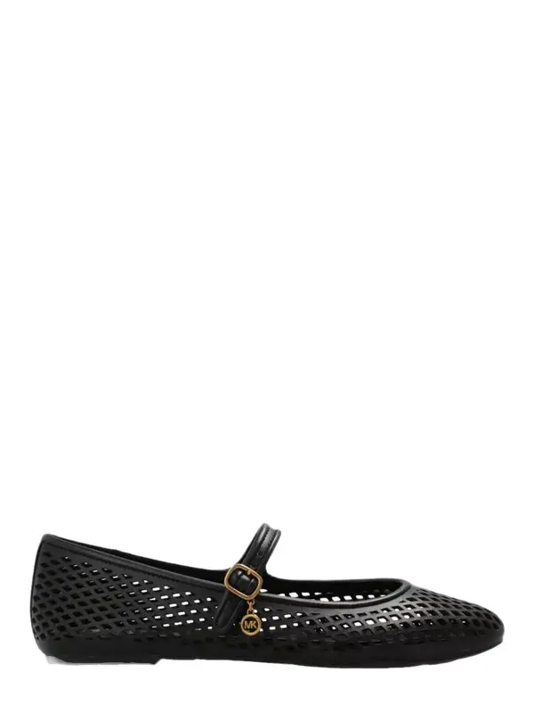 Michael Kors Nellie Perforated Ballet Flats - Black