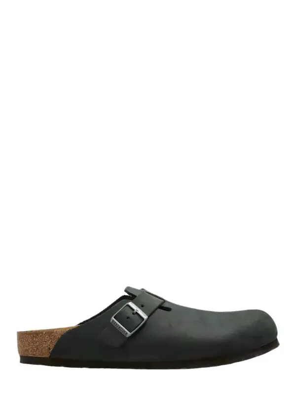 BIRKENSTOCK Boston Leather Mules - Green