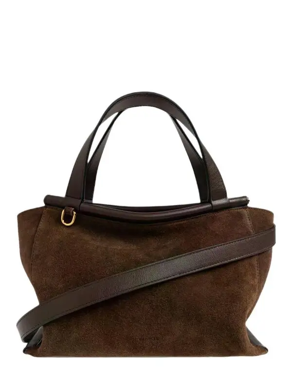 WANDLER Ida Suede Tote Bag - Brown