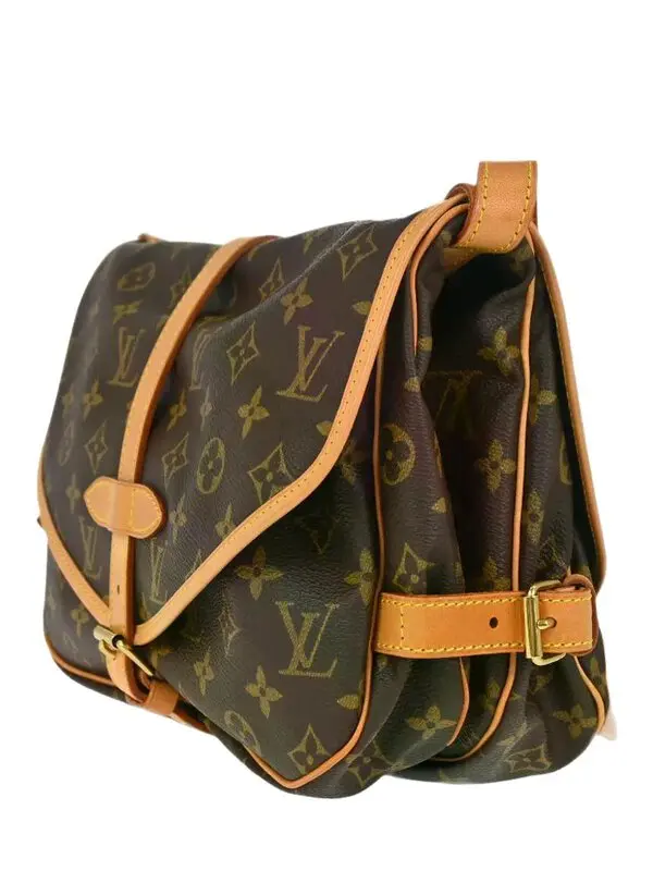 LOUIS VUITTON 1995 30 Saumur Shoulder Bag - Brown