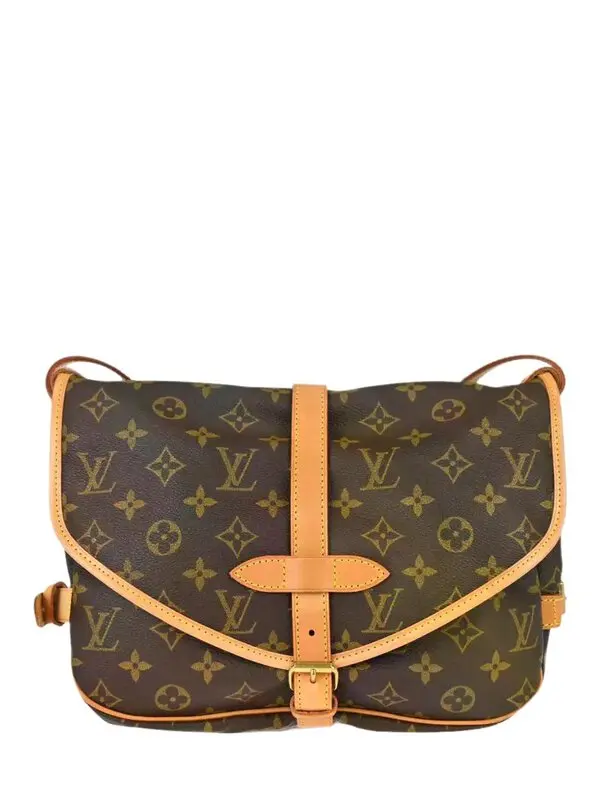 LOUIS VUITTON 1995 30 Saumur Shoulder Bag - Brown