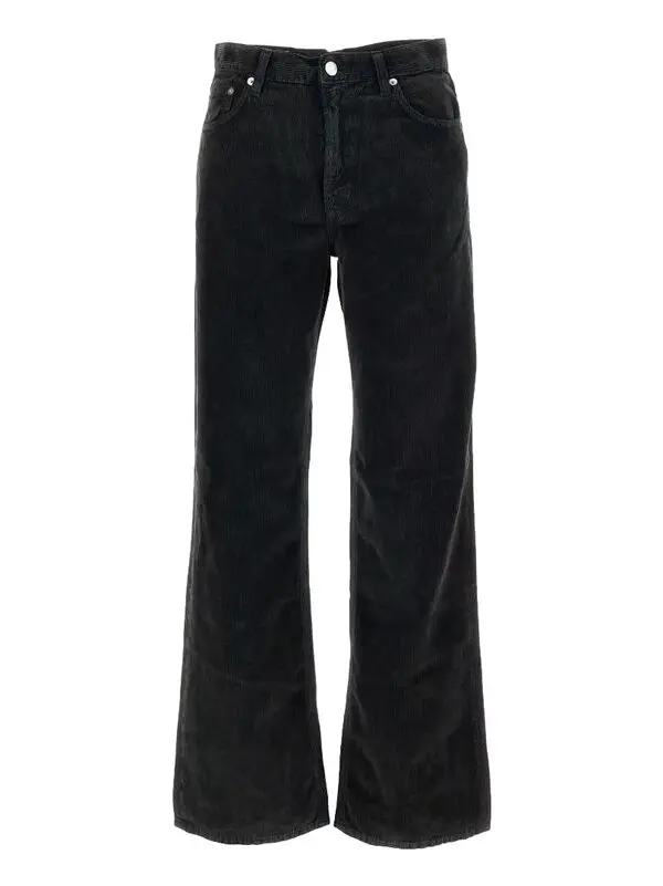 HAIKURE Corduroy Textured Trousers - Black