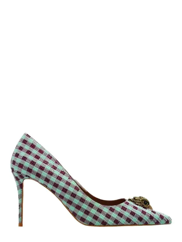 Kurt Geiger Belgravia Eagle Crystal-embellished Pumps - Green