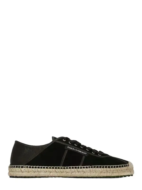 Dolce & Gabbana Split Leather Espadrilles - Black