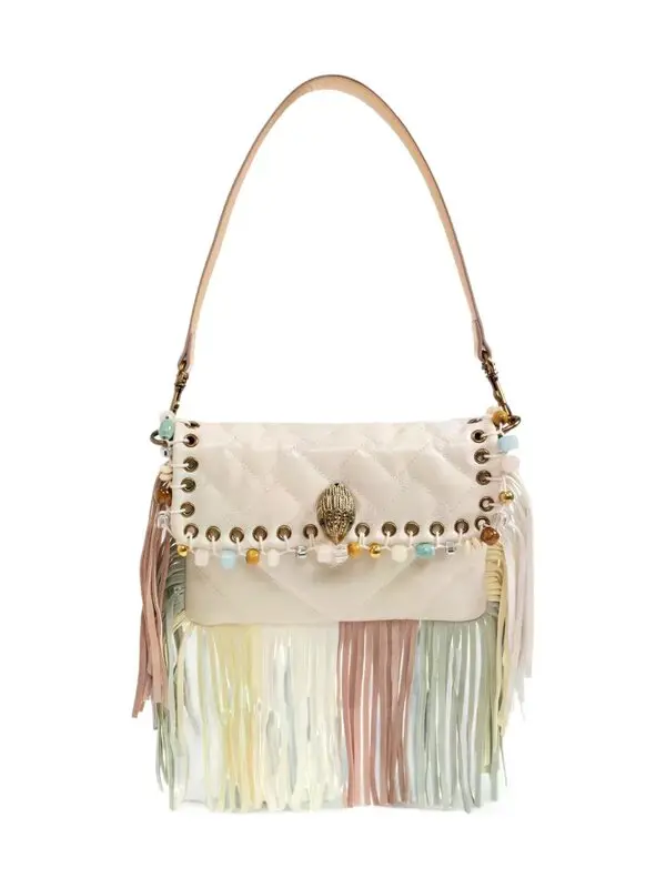 Kurt Geiger Oxford Fringe-trimmed Shoulder Bag - Neutrals