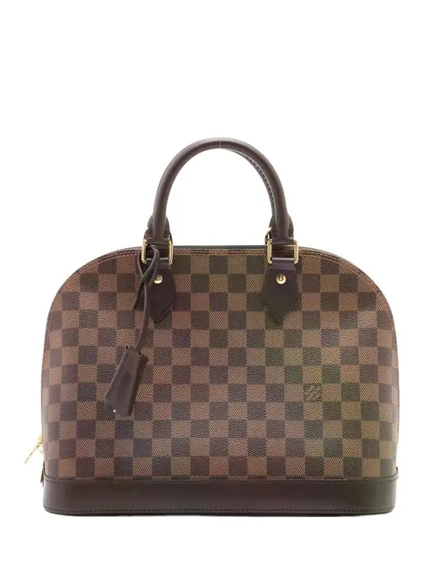 LOUIS VUITTON Damier Ebene Alma Pm Handbag - Brown