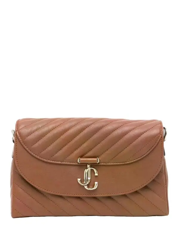 JIMMY CHOO Quilted Leather Shoulder Bag - Brown