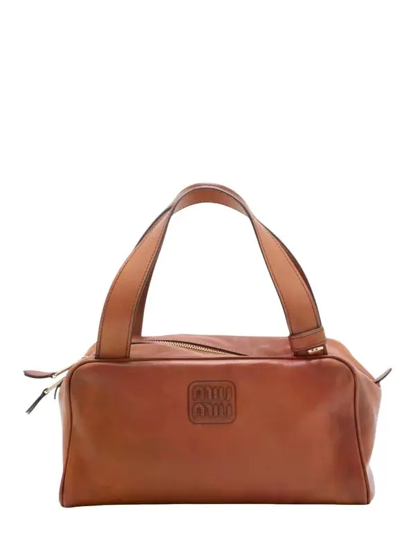 Miu Miu Leather Handheld Bag - Brown
