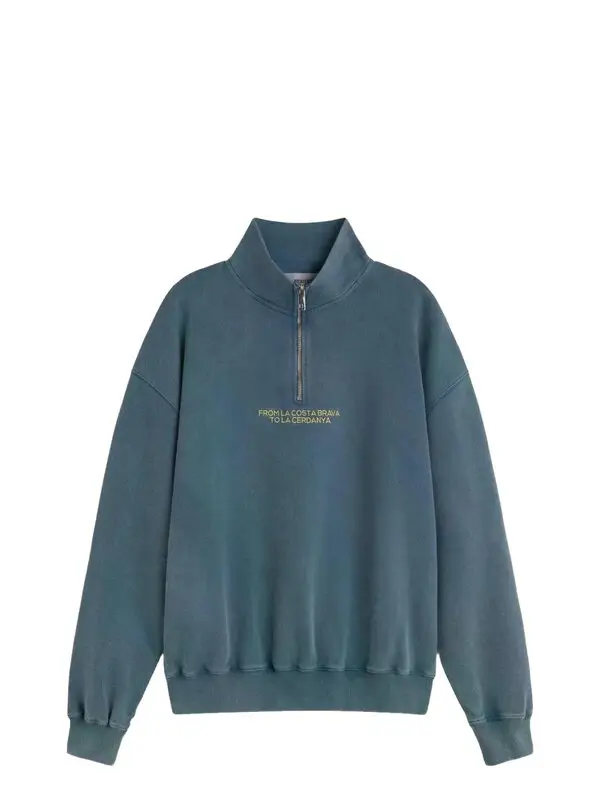 LES HÉRITIERS Quarter-zip Sweatshirt - Blue
