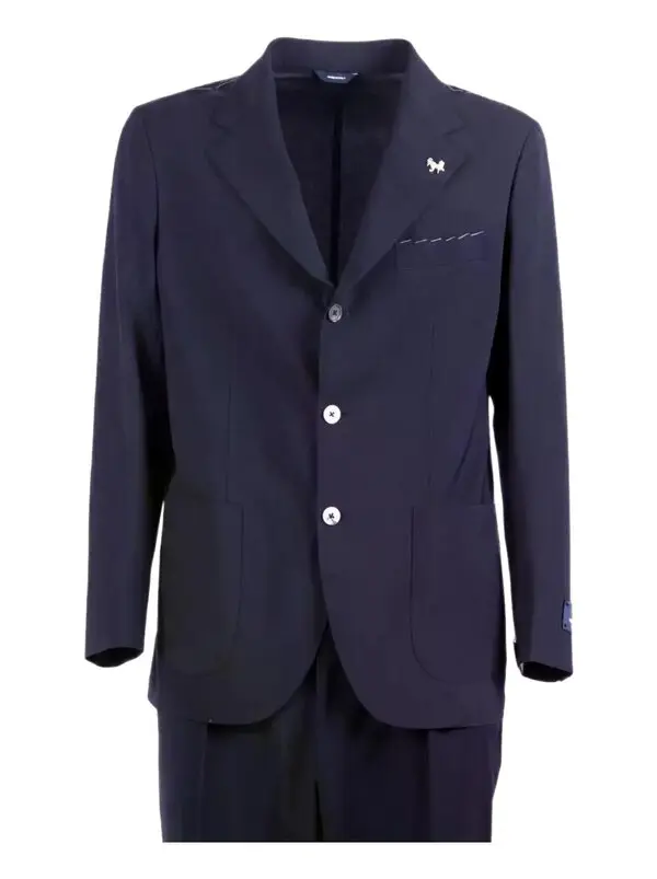 TOMBOLINI Zero Gravity Single-breasted Wool Suit - Blue