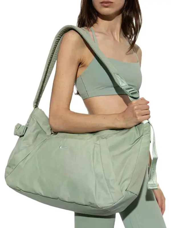 Nike Logo Embroidered Shoulder Bag - Green
