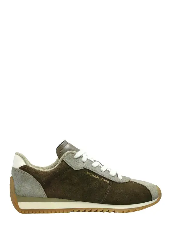 Michael Kors Rhodes Panelled Leather Sneakers - Green