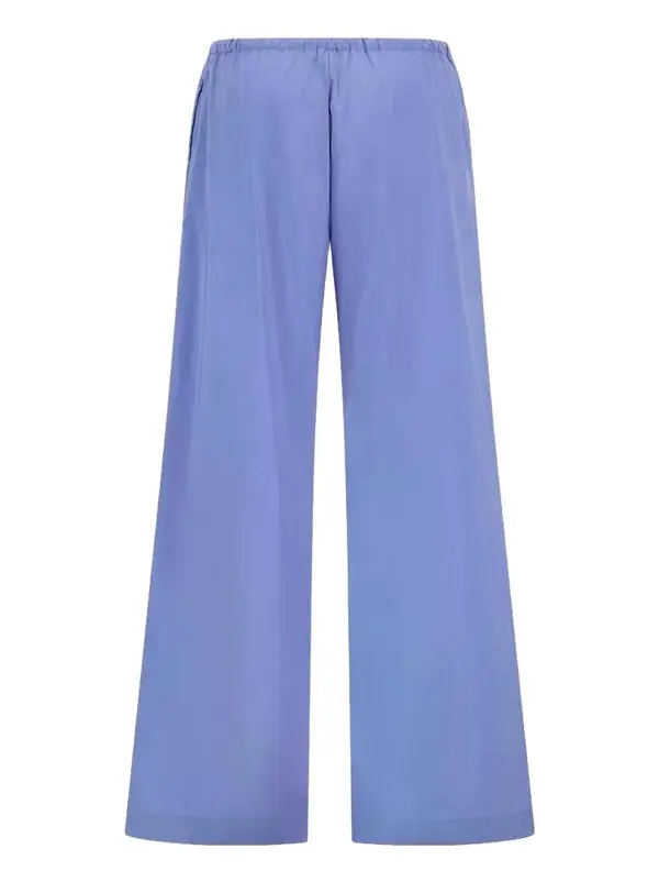 Herno Drawstring-waist Poplin Trousers - Blue