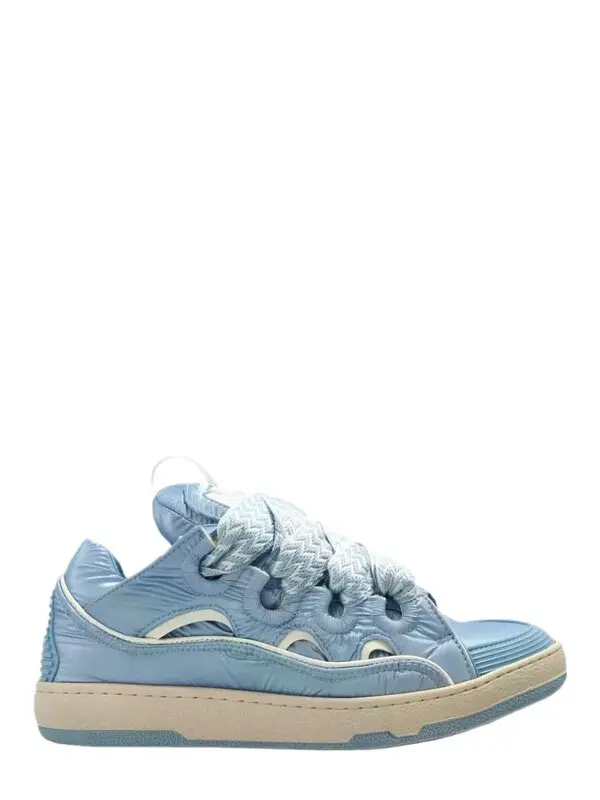 LANVIN Curb Padded Finish Sneakers - Blue