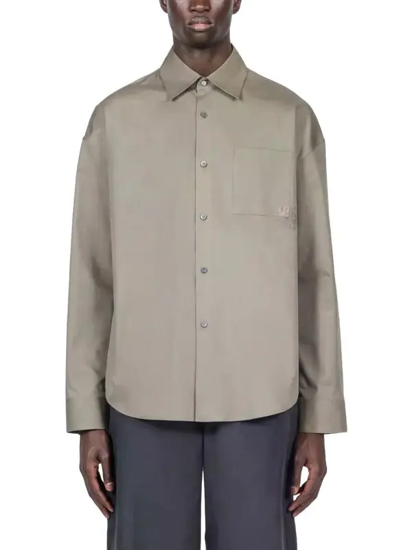 Loewe Shirt In Cotton - Brown