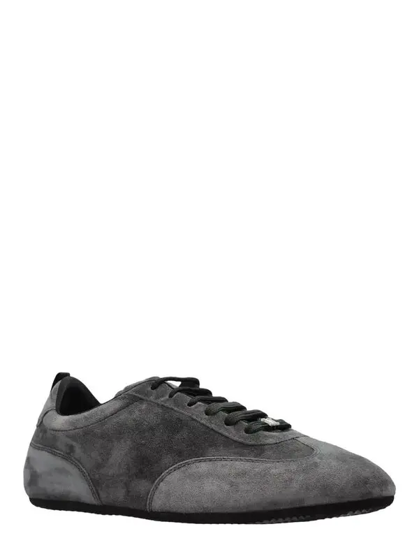 Max Mara Stecca Logo-plaque Sneakers - Grey