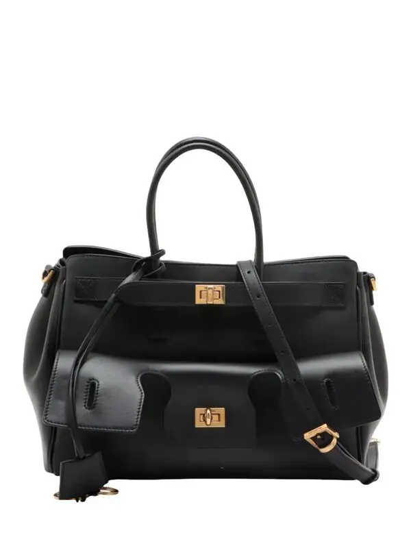 Balenciaga Bel Air Carry All Tote Satchel - Black