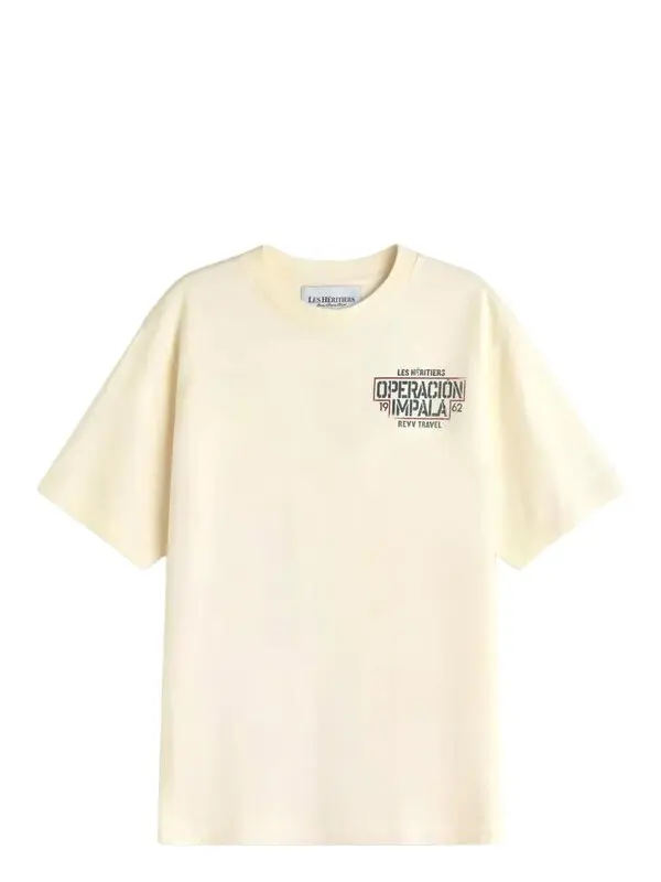 LES HÉRITIERS Operación Impala Graphic T-shirt - Neutrals