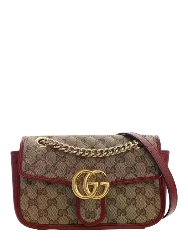 Gucci Gg Marmont Matelassé Shoulder Bag - Red