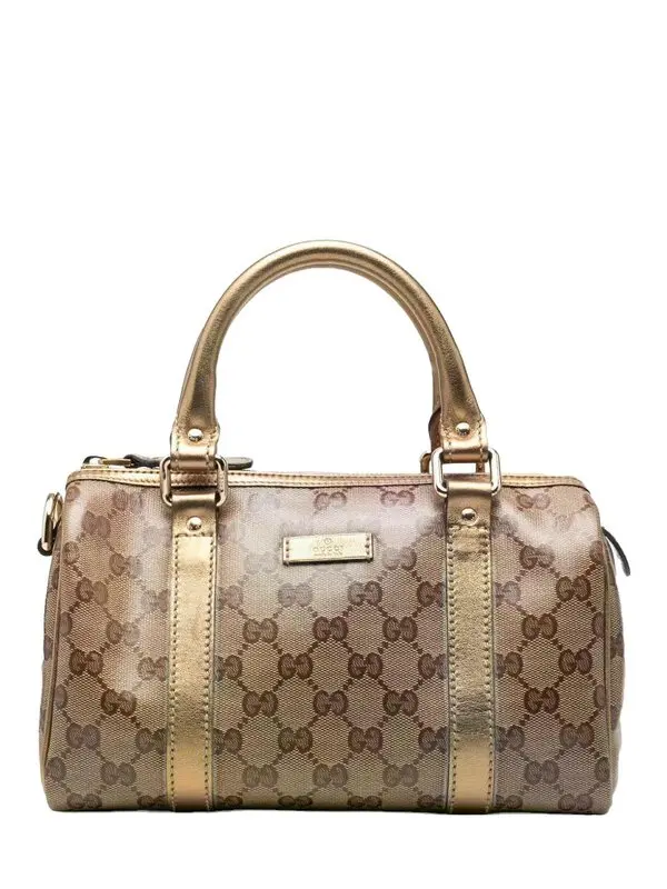 Gucci Gg Crystal Joy Boston Bag - Gold