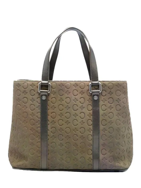 Celine Macadam Suede Tote Bag - Brown
