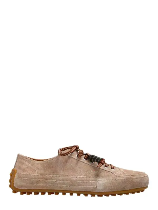 TOD'S Suede Lace-up Sneakers - Neutrals