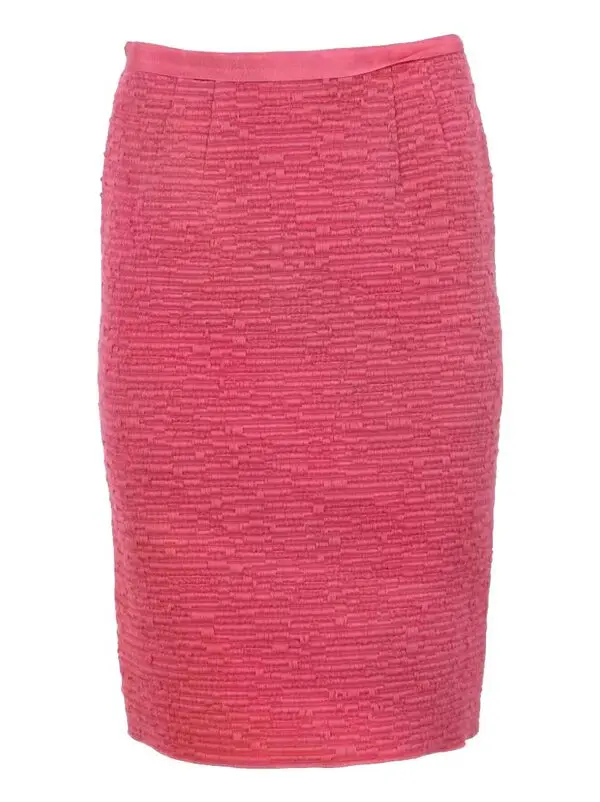 Nina Ricci Textured Pencil Skirt - Pink
