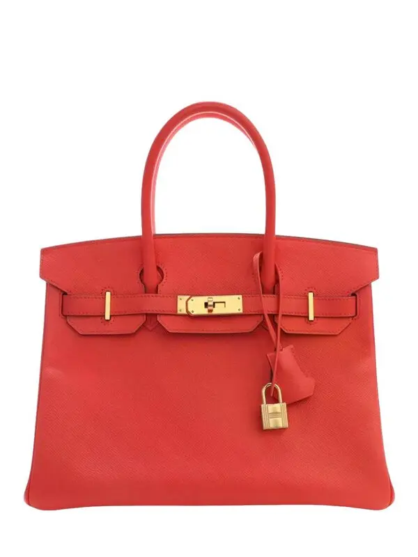 Hermès Epsom Birkin Retourne 30 Handbag - Red