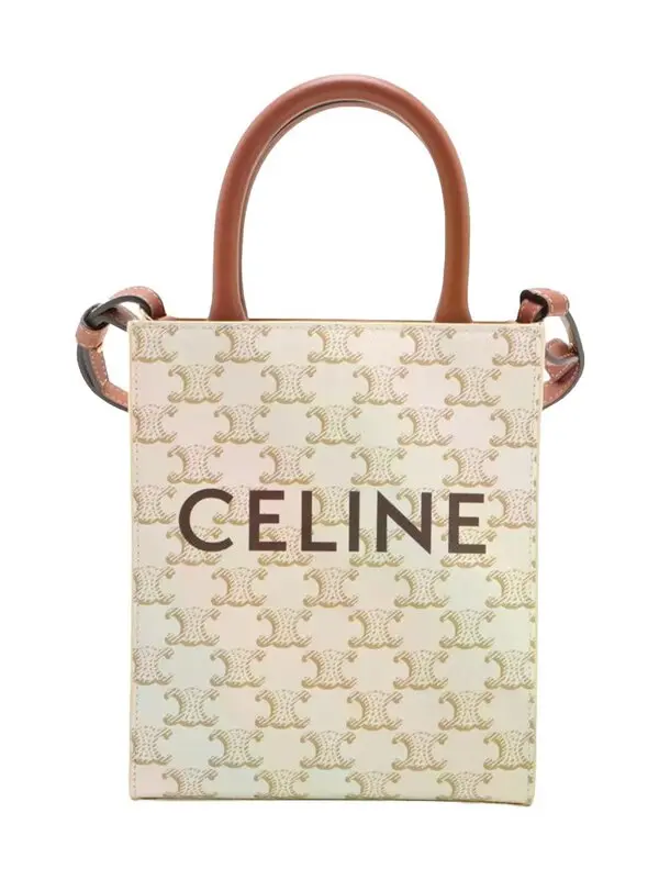 Celine Mini Vertical Cabas Satchel - White