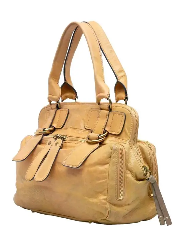 Chloé 2007 Quilted Calfskin Bay Tote Bag - Brown