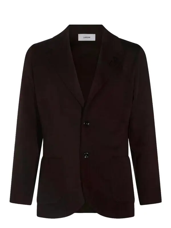 LARDINI Wool Button-up Jacket - Brown