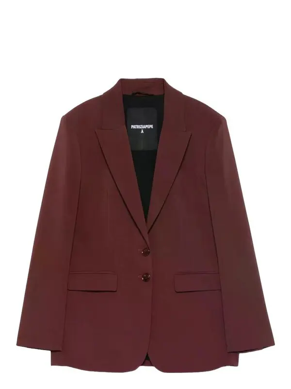 Patrizia Pepe Single-breasted Blazer - Brown