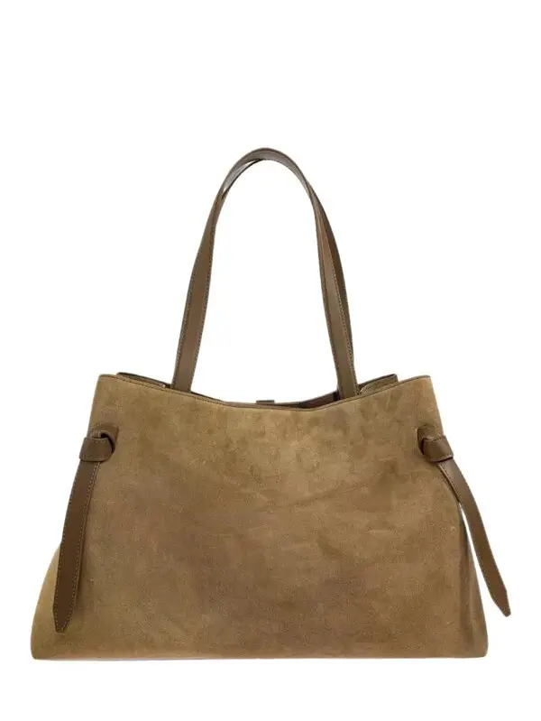 Yuzefi Gyoza Suede Tote Bag - Brown