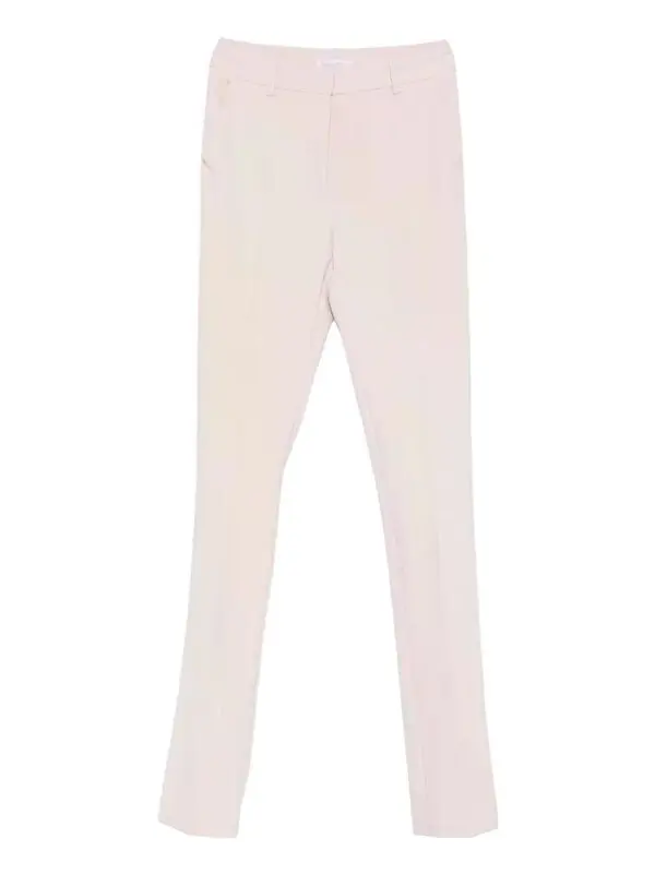 Patrizia Pepe Rose Crepe Slim-fit Trousers - Pink