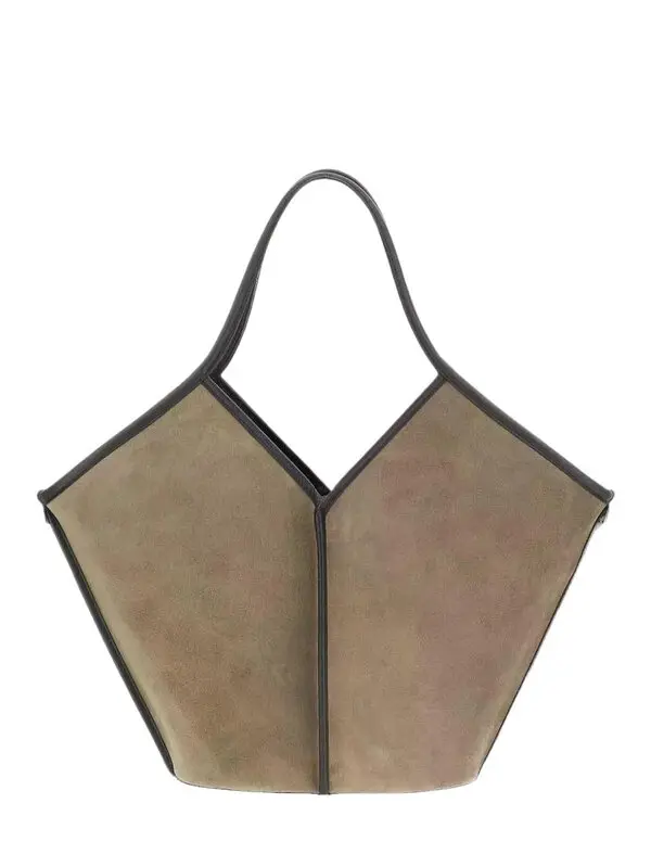 Hereu Calella Geometric Handle Shoulder Bag - Neutrals