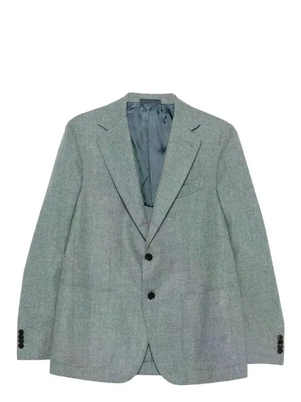 Caruso Aida Single-breasted Blazer - Blue
