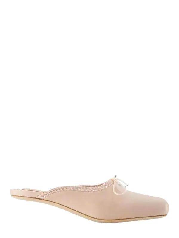 Simone Rocha Pointe Satin Mules - Neutrals