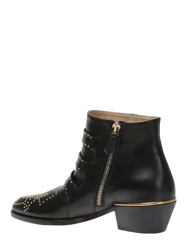 Chloé Susanna Studded Ankle Boots - Black