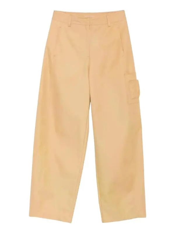 Patrizia Pepe Mustard Cargo Trousers - Yellow