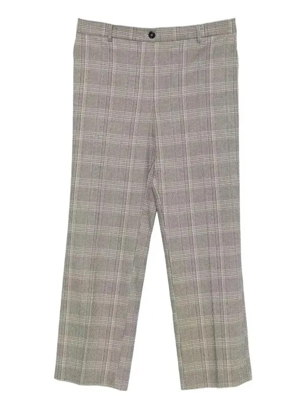Patrizia Pepe Checked Tailored Trousers - Grey