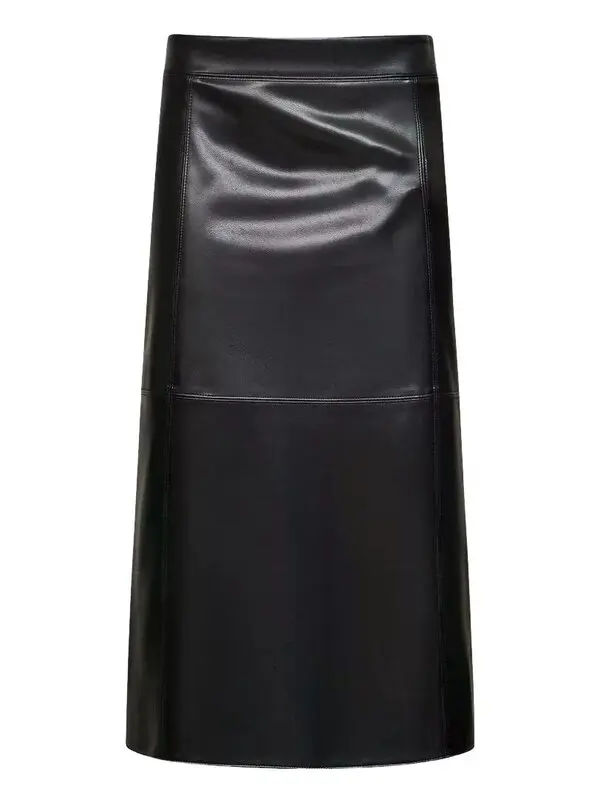 Max Mara Zip-up Midi Skirt - Black