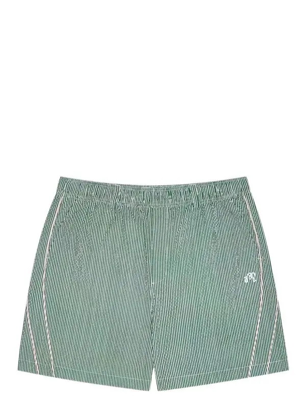 MALBON Valero Striped Shorts - Green