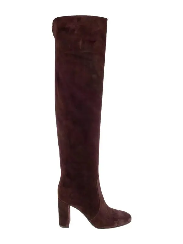 GIANVITO ROSSI Glen Suede Boots - Red