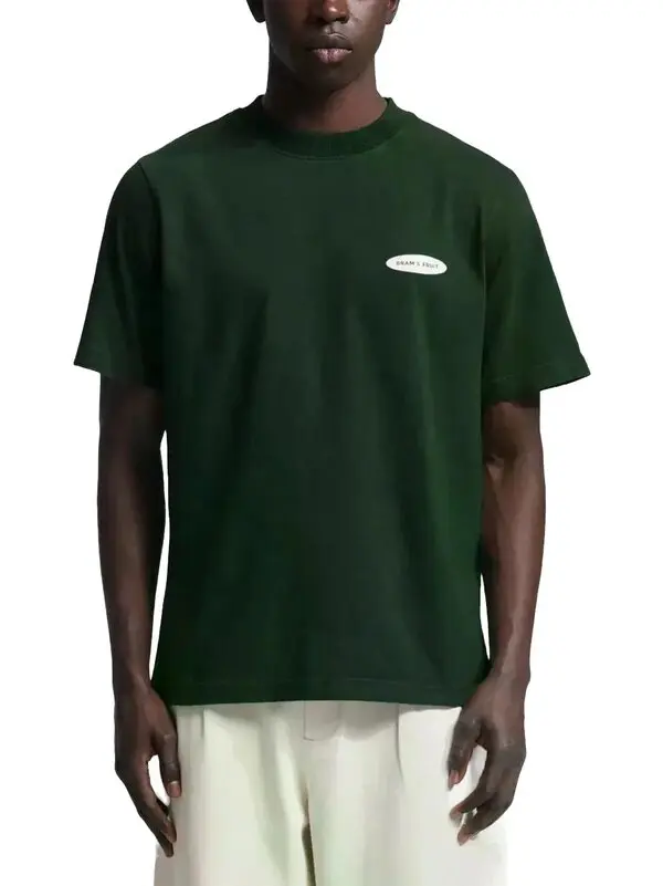 BRAM’S FRUIT Slogan-print Cotton T-shirt - Green