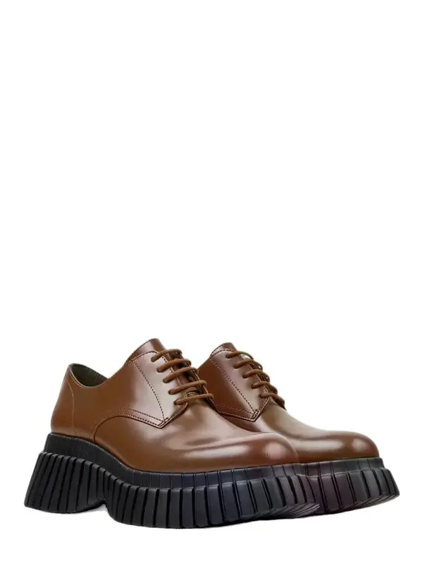 Camper Platform Derby Shoes - Brown