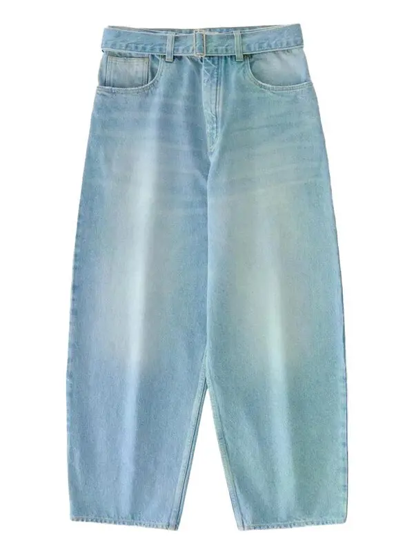 Studio Nicholson Cahun Belted Jeans - Blue
