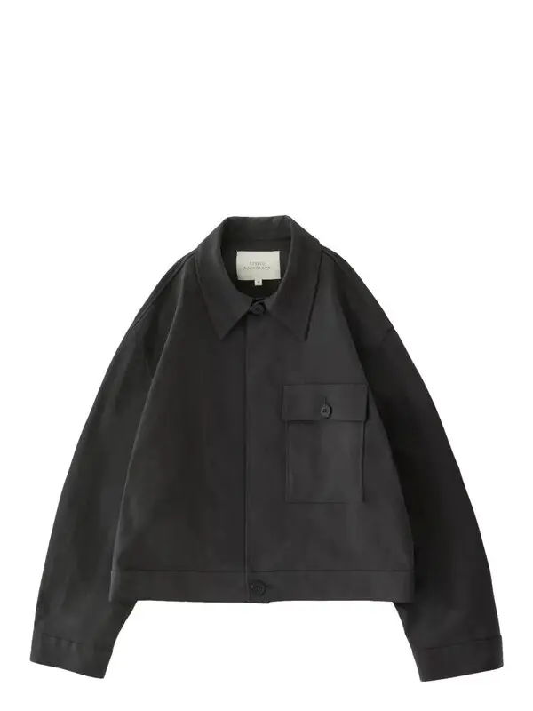 Studio Nicholson Drey Flap-pocket Cotton Jacket - Black