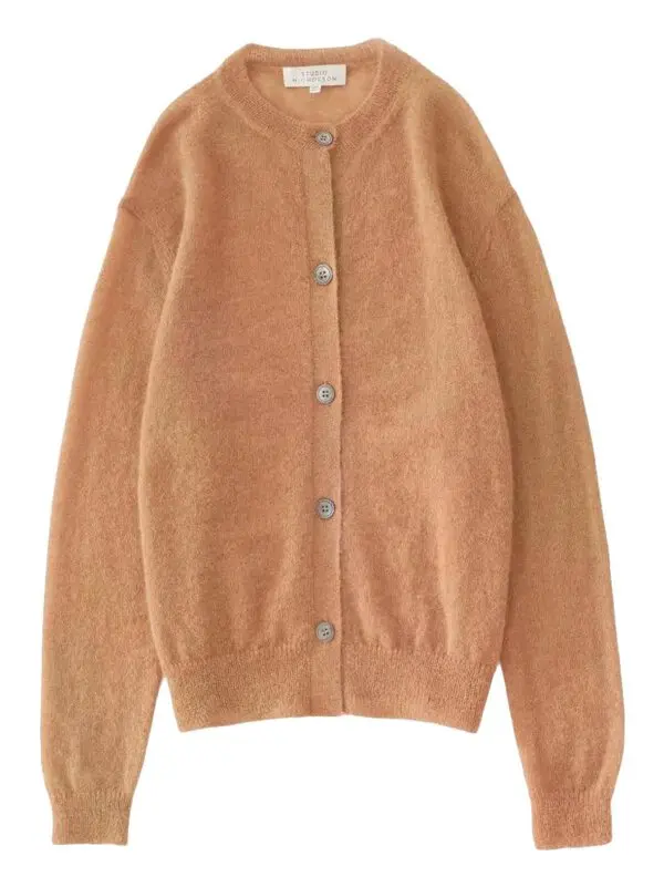 Studio Nicholson Callen Crew-neck Cardigan - Brown
